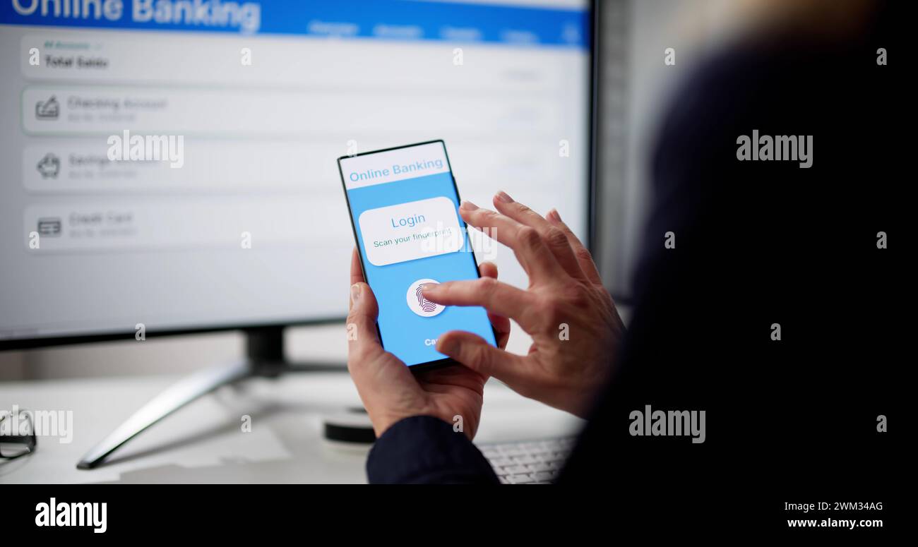 Online Bank E-Commerce Money Transfer 2 Faktor Stock Photo - Alamy