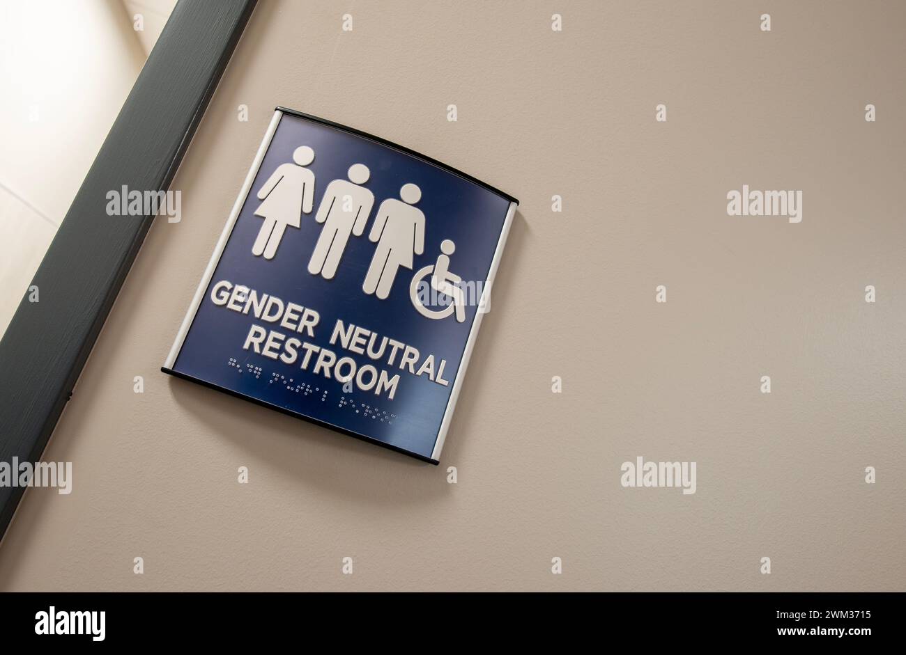 Gender neutral restroom hi-res stock photography and images - Alamy