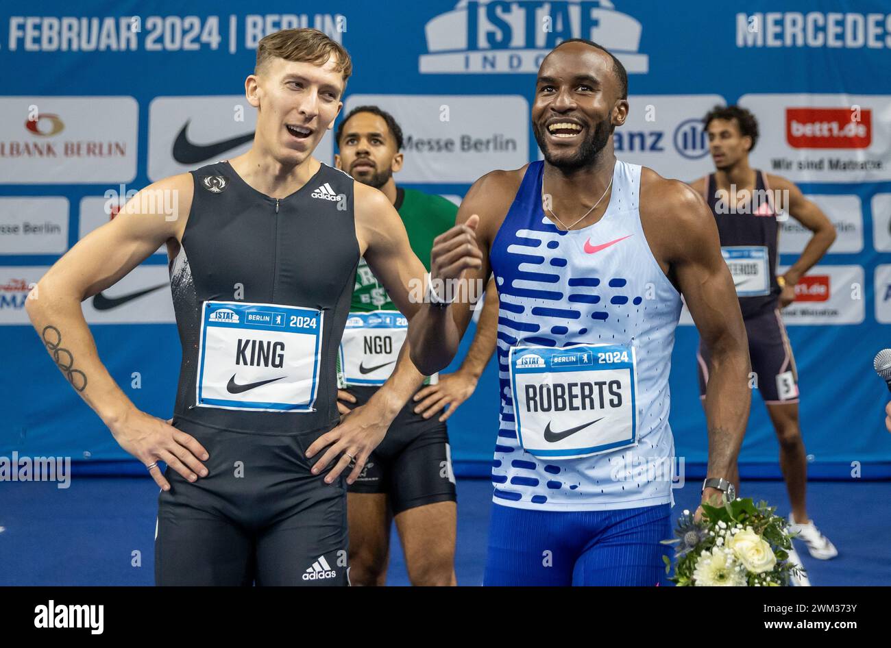 Berlin, Germany. 23rd Feb, 2024. Athletics: Istaf Indoor, 60m hurdles ...