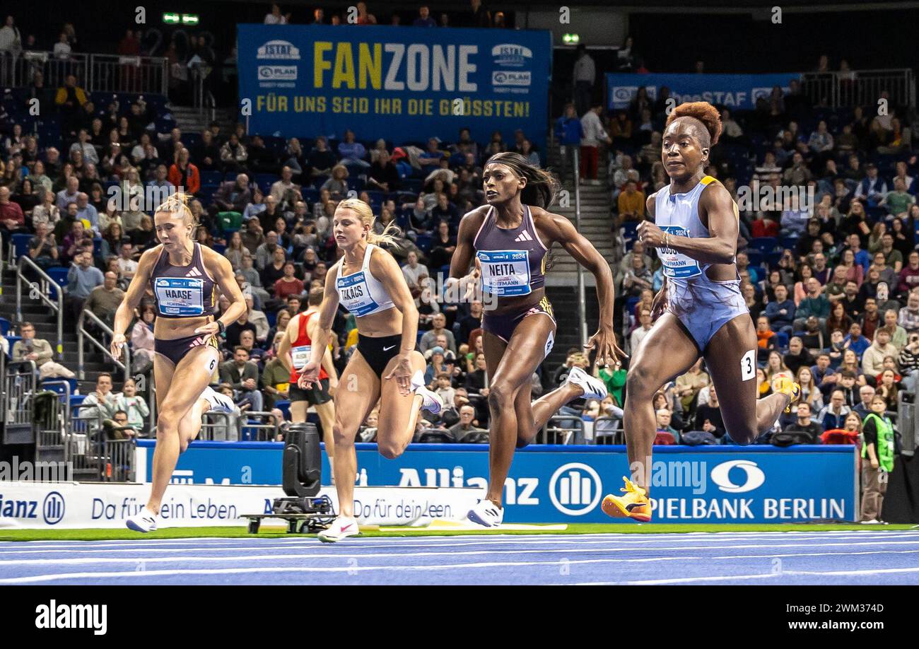 Berlin, Germany. 23rd Feb, 2024. Athletics: Istaf Indoor, 60m women ...