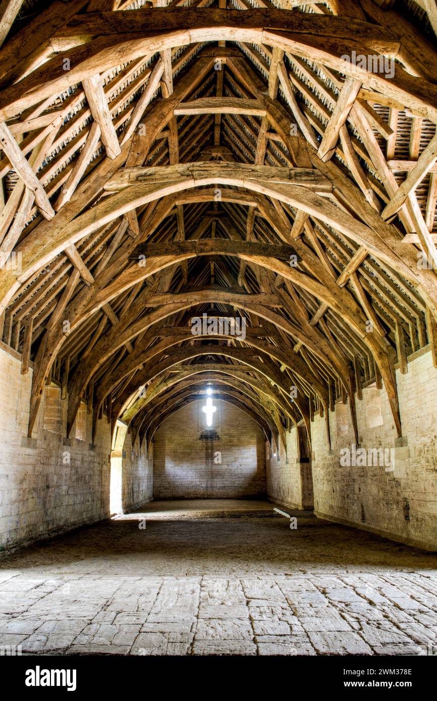 The Tithe Barn in Bradford on Avon, Wiltshire, England, uk, showing the ...