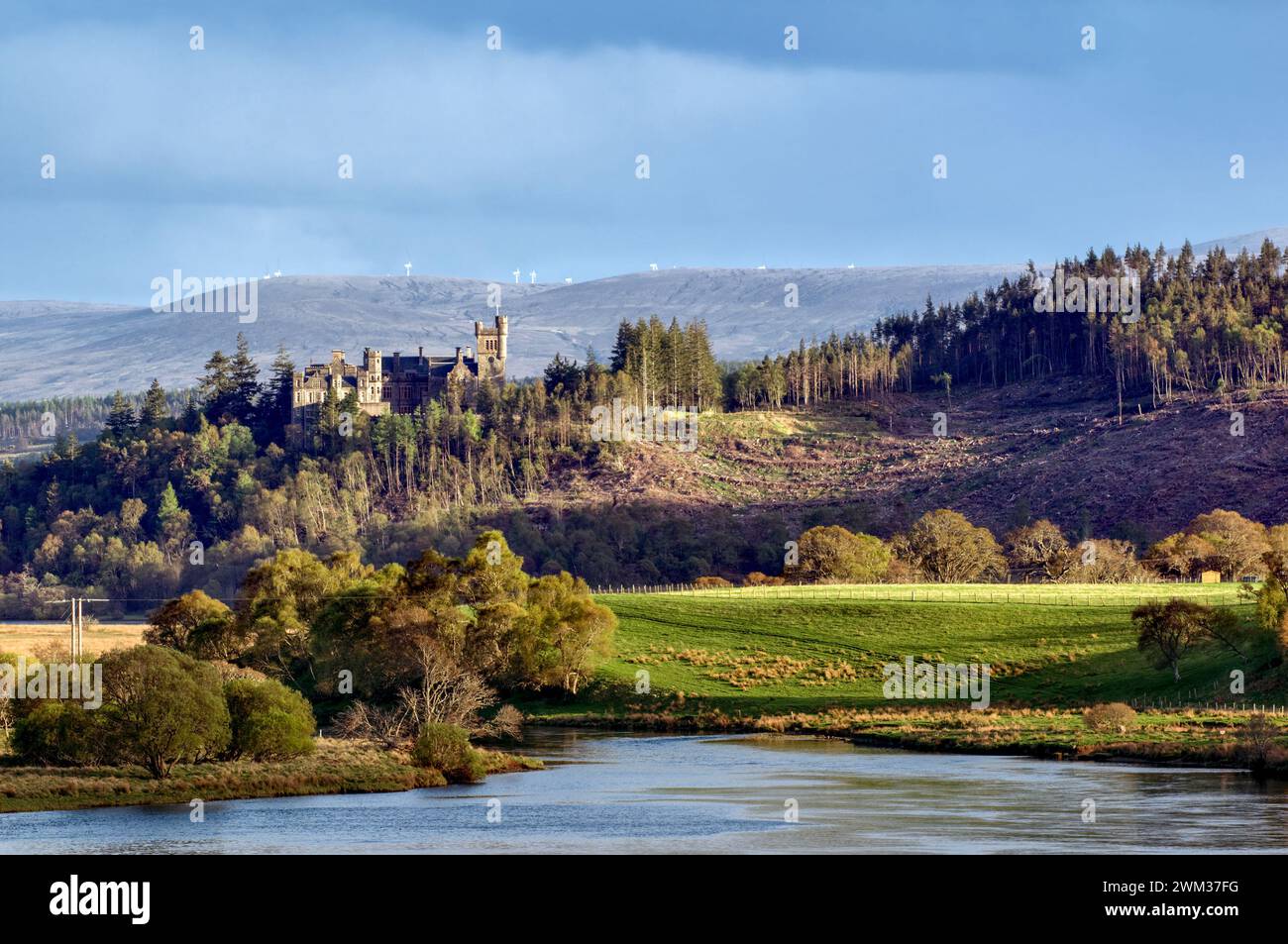 View over the Kyle of Sutherland taken near Invershin, Sutherland ...