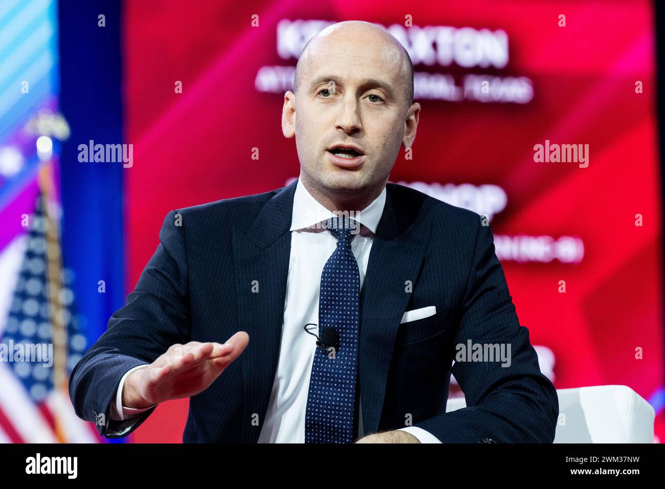 National Harbor, United States. 23rd Feb, 2024. Stephen Miller, Former ...