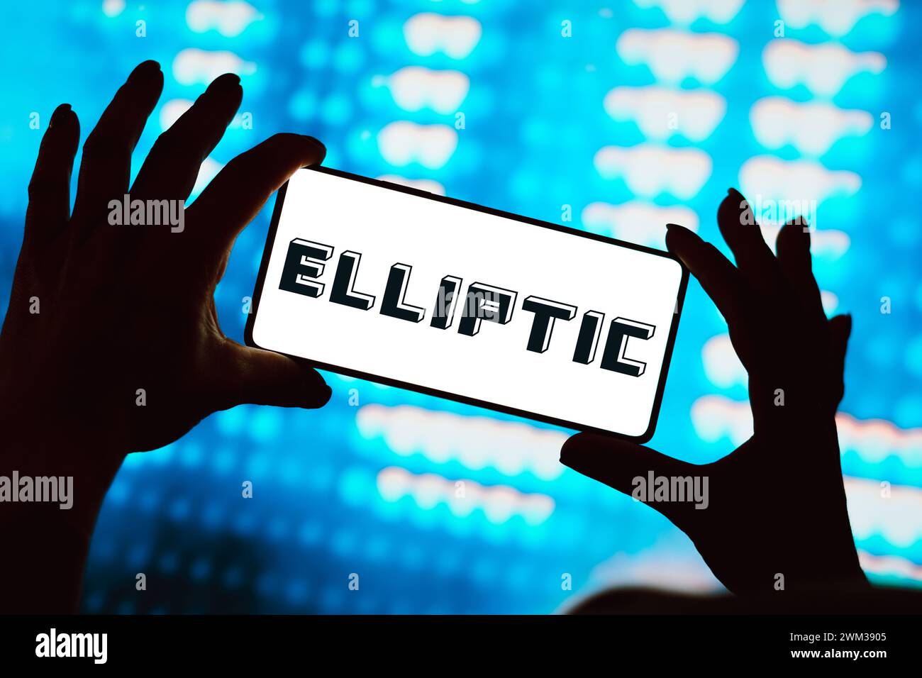 Brazil. 23rd Feb, 2024. In this photo illustration, the Elliptic logo ...