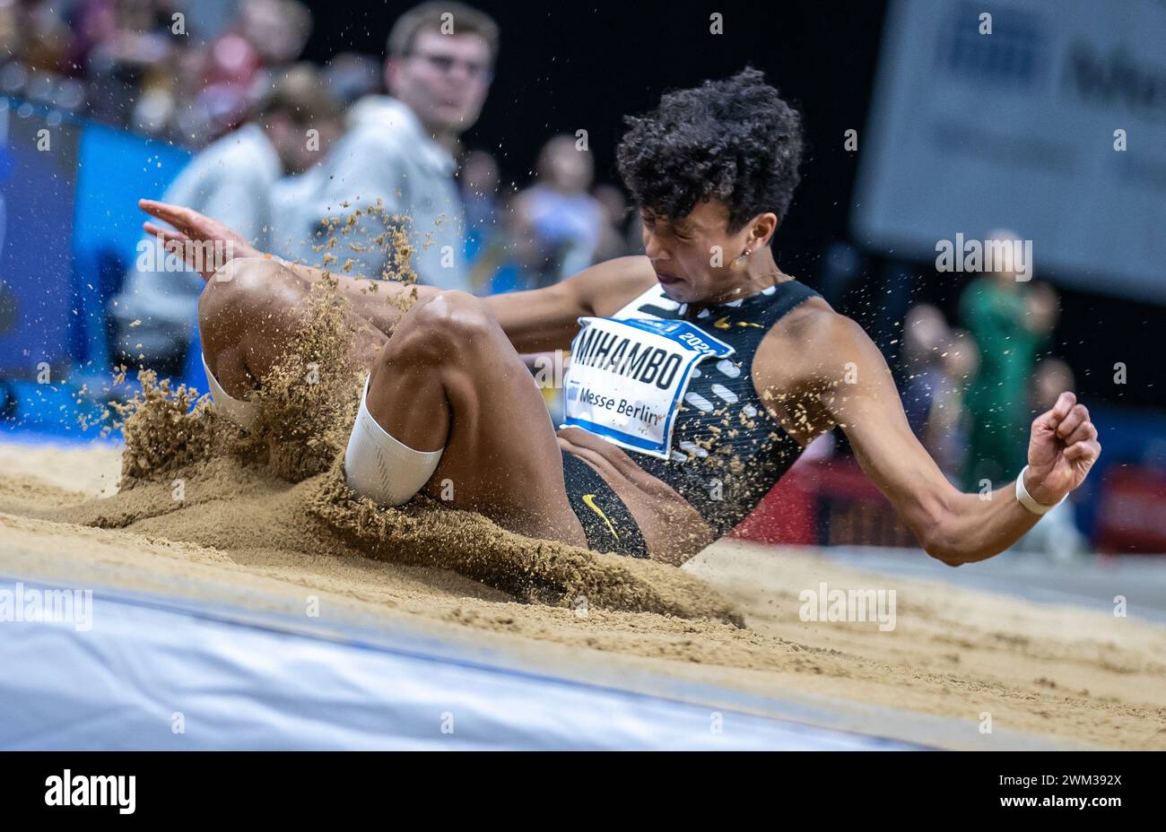Berlin, Germany. 23rd Feb, 2024. Athletics: Istaf Indoor, long jump ...