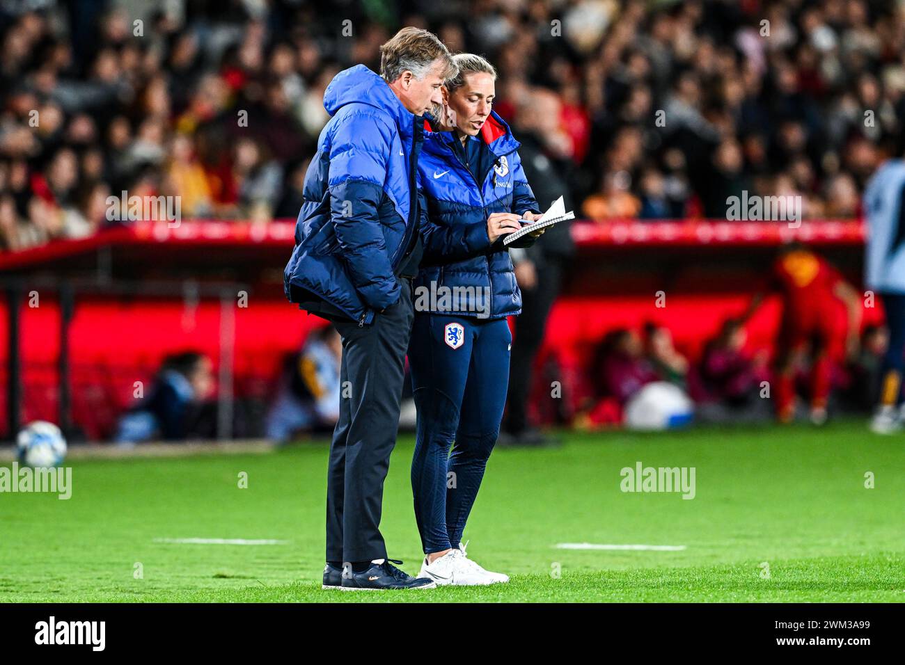 SEVILLA - (l-r) Holland coach Andries Jonker, Holland assistant coach ...