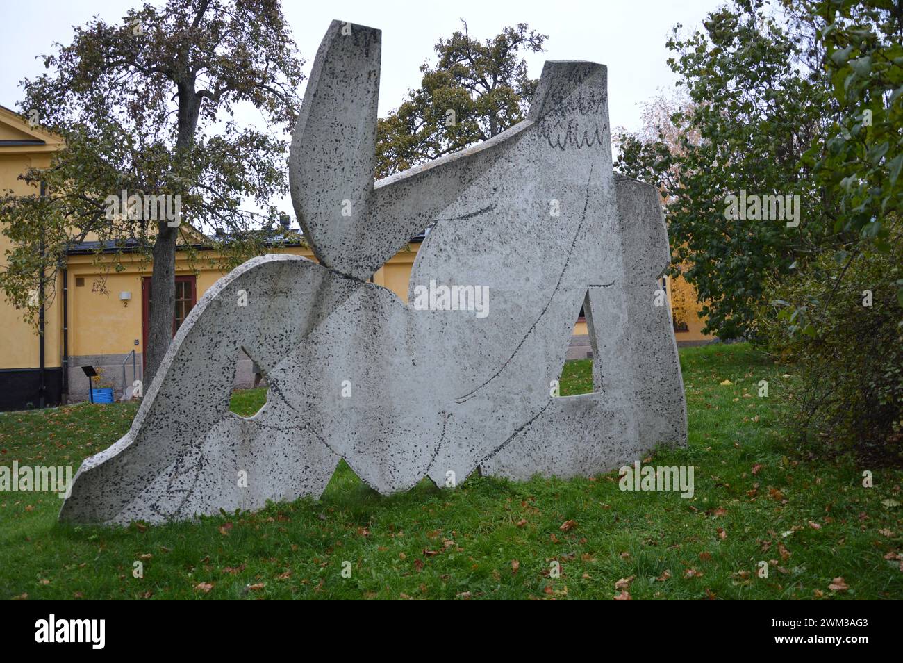 Stockholm, Sweden - October 30, 2024 - Concrete sculptures of Pablo ...