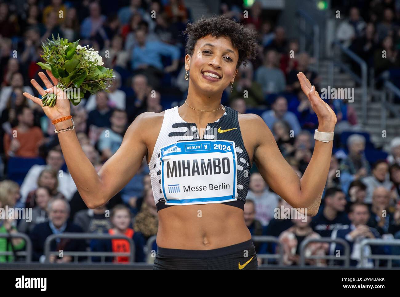 Berlin, Germany. 23rd Feb, 2024. Athletics: Istaf Indoor, long jump ...