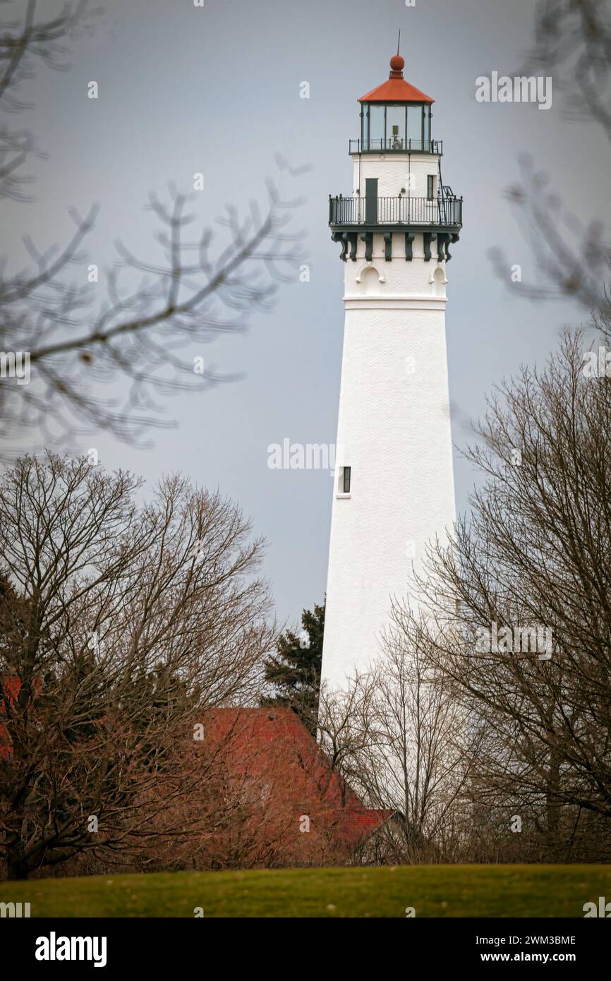 Windpoint lighthouse hi-res stock photography and images - Alamy
