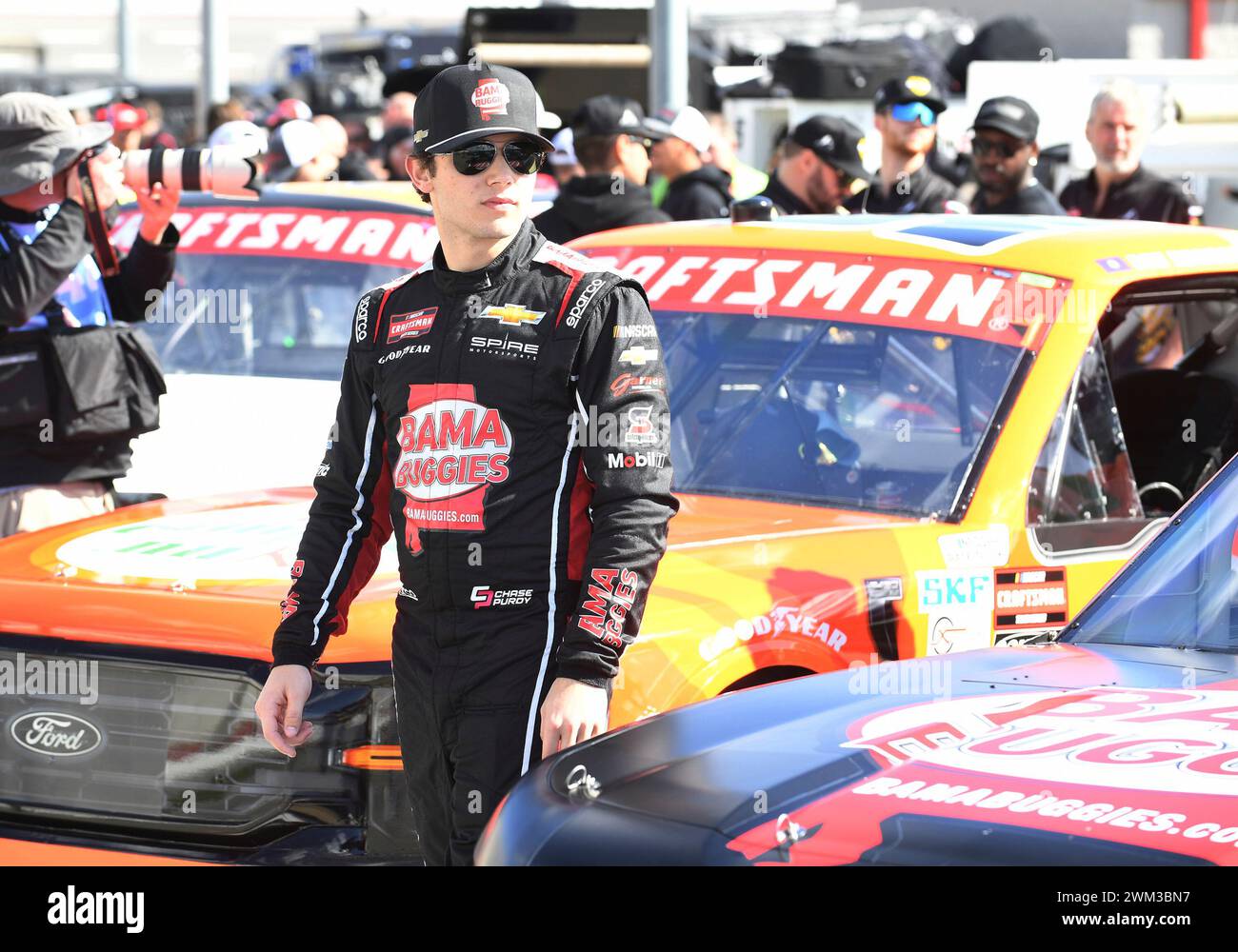 ATLANTA, GA - FEBRUARY 23: Chase Purdy (#77 Spire Motorsports Bama ...