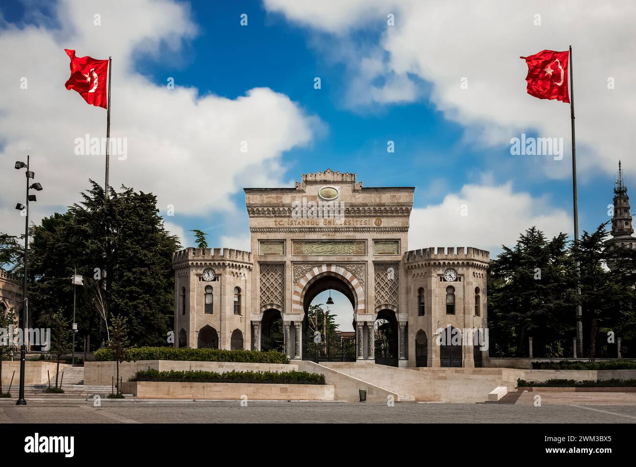 main entrance to the Istanbul university campus in the Fatih district ...