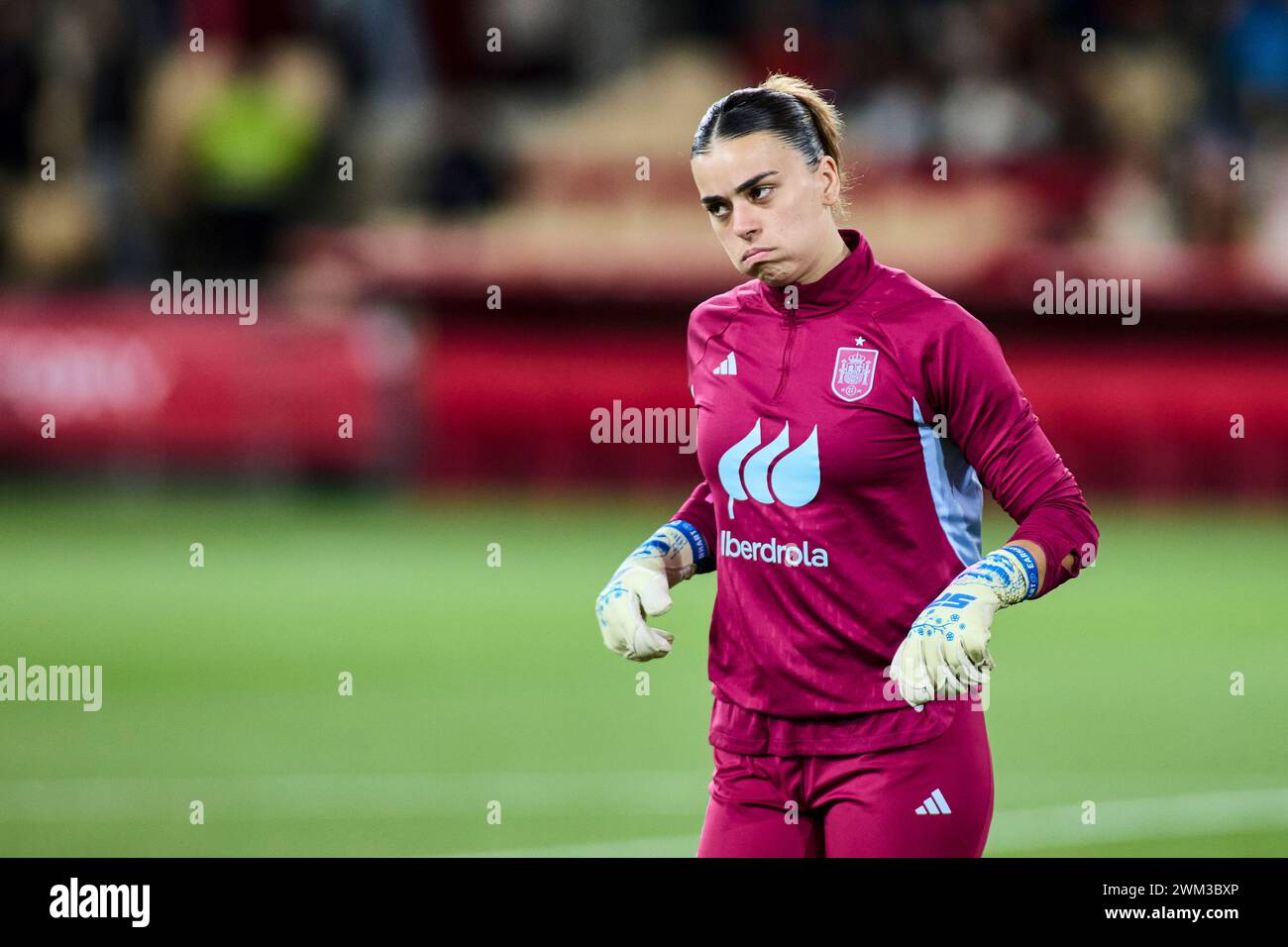Misa Rodriguez of Spain warms up during the semifinal UEFA Womens ...