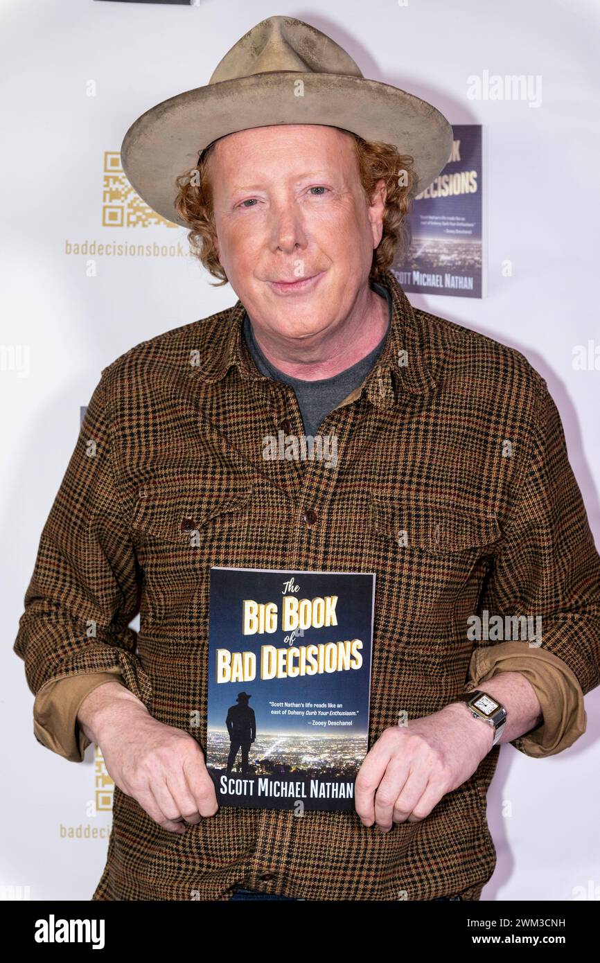 Los Angeles, USA. 22nd Feb, 2024. Author Scott Michael Nathan attends ...