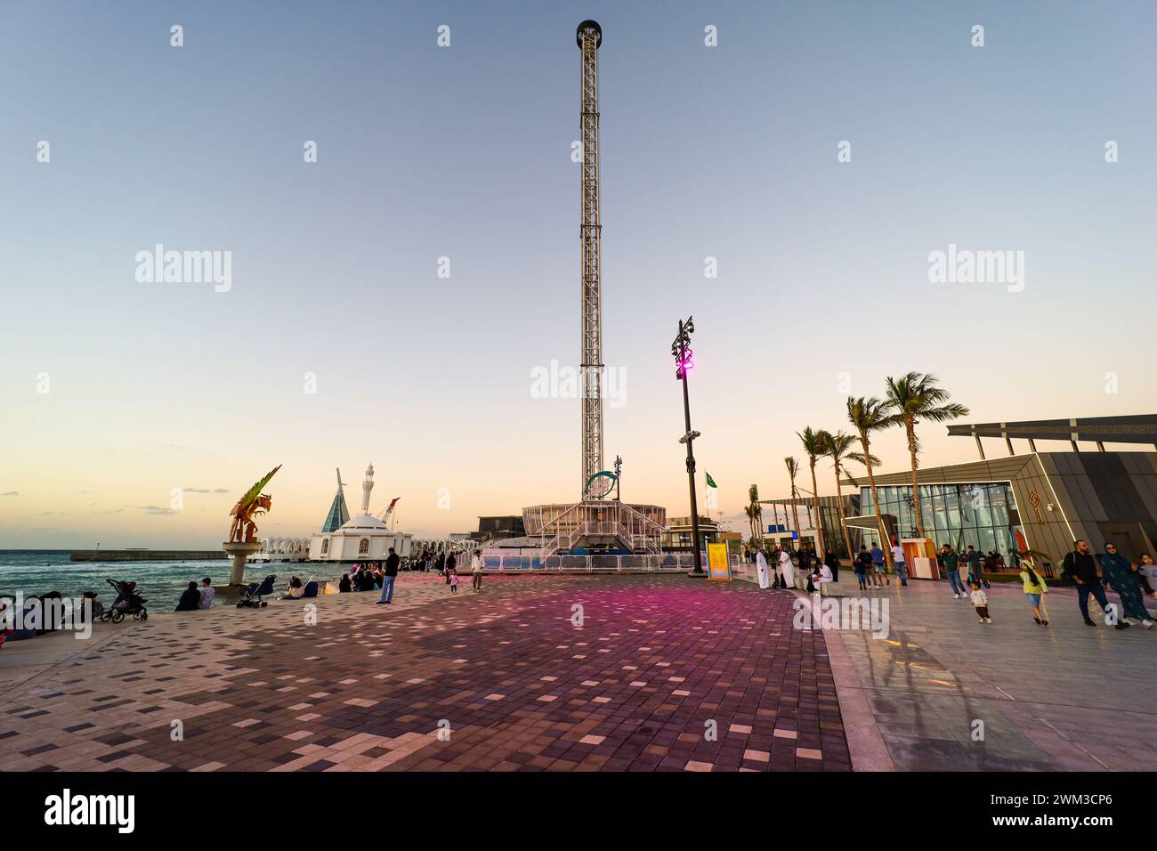Jeddah , Saudi Arabia Dec 23 2022 - Jeddah Art Promenade - City Beach ...