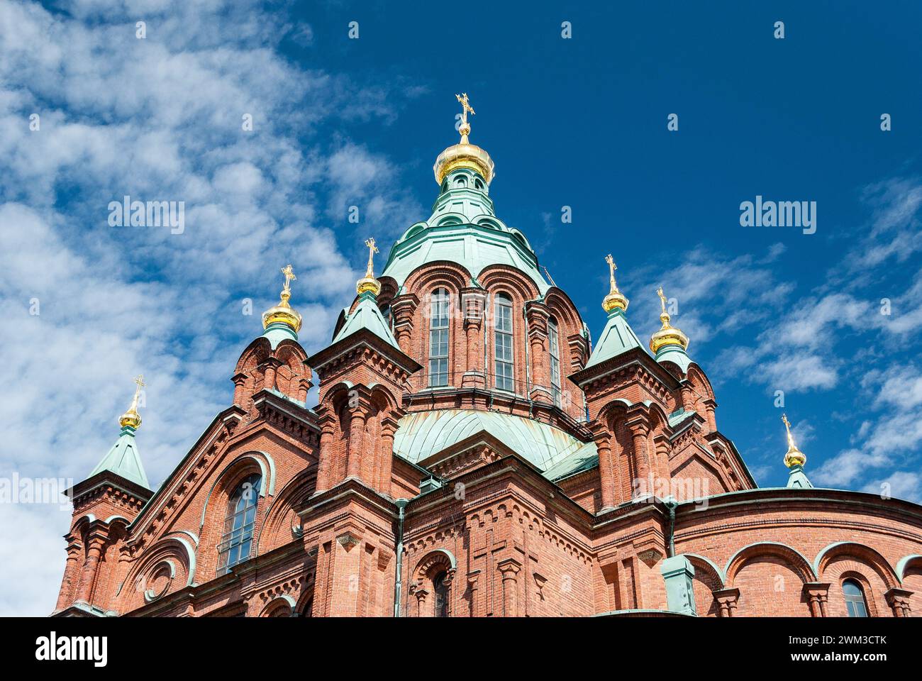 The Uspenski church, a Greek Orthodox cathedral in Helsinki Stock Photo ...