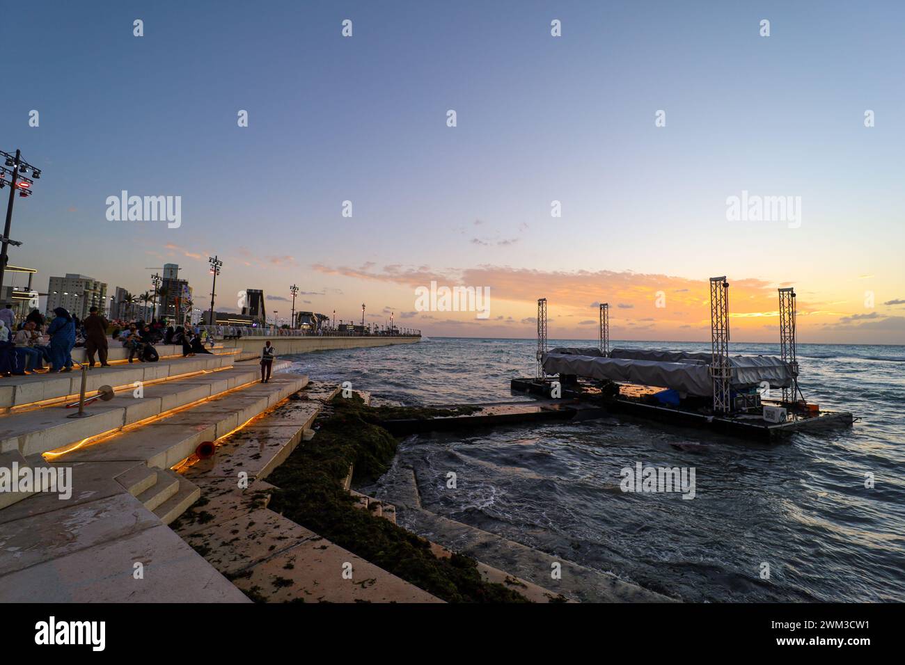 Jeddah , Saudi Arabia Dec 23 2022 - Jeddah Art Promenade - City Beach ...