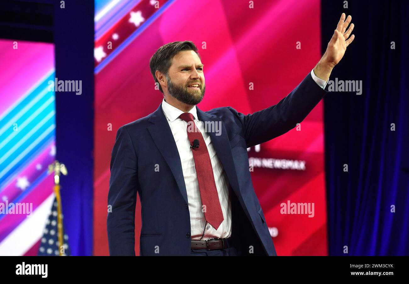 National Harbor, United States. 23rd Feb, 2024. Sen. JD Vance (R-OH ...