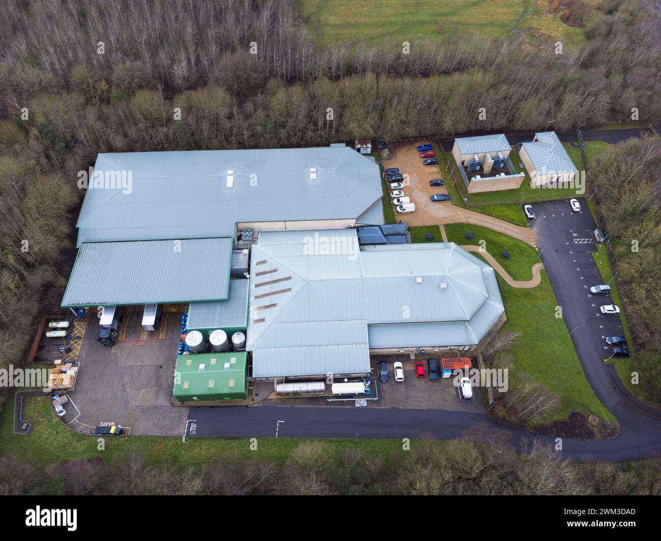 A GV (general view) The Harrogate Spring Water plant in Valley Gardens ...