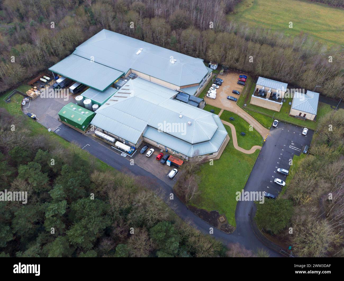 A GV (general view) The Harrogate Spring Water plant in Valley Gardens ...