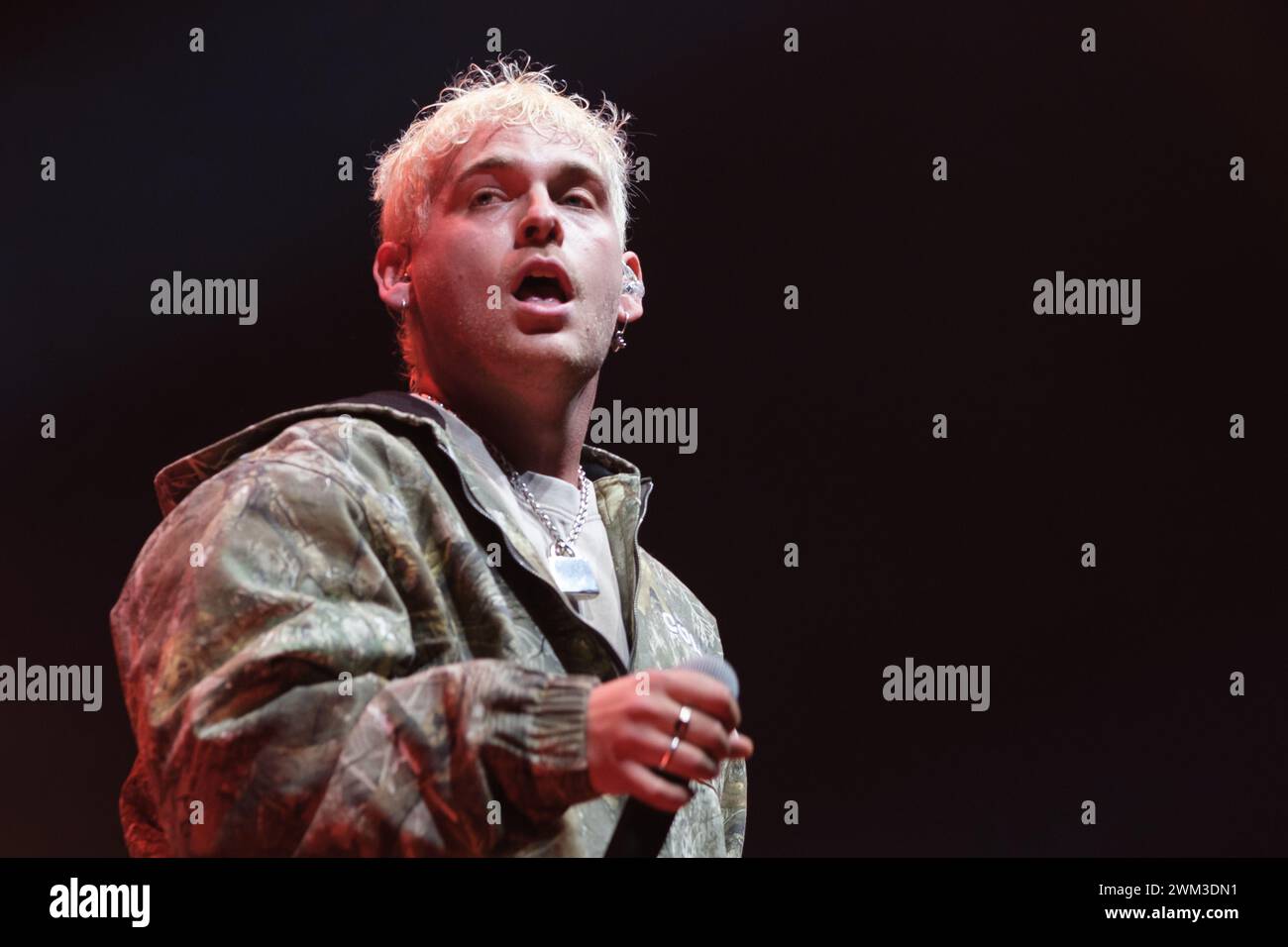 The singer Antonio Hens known artistically Hens as he performs during ...