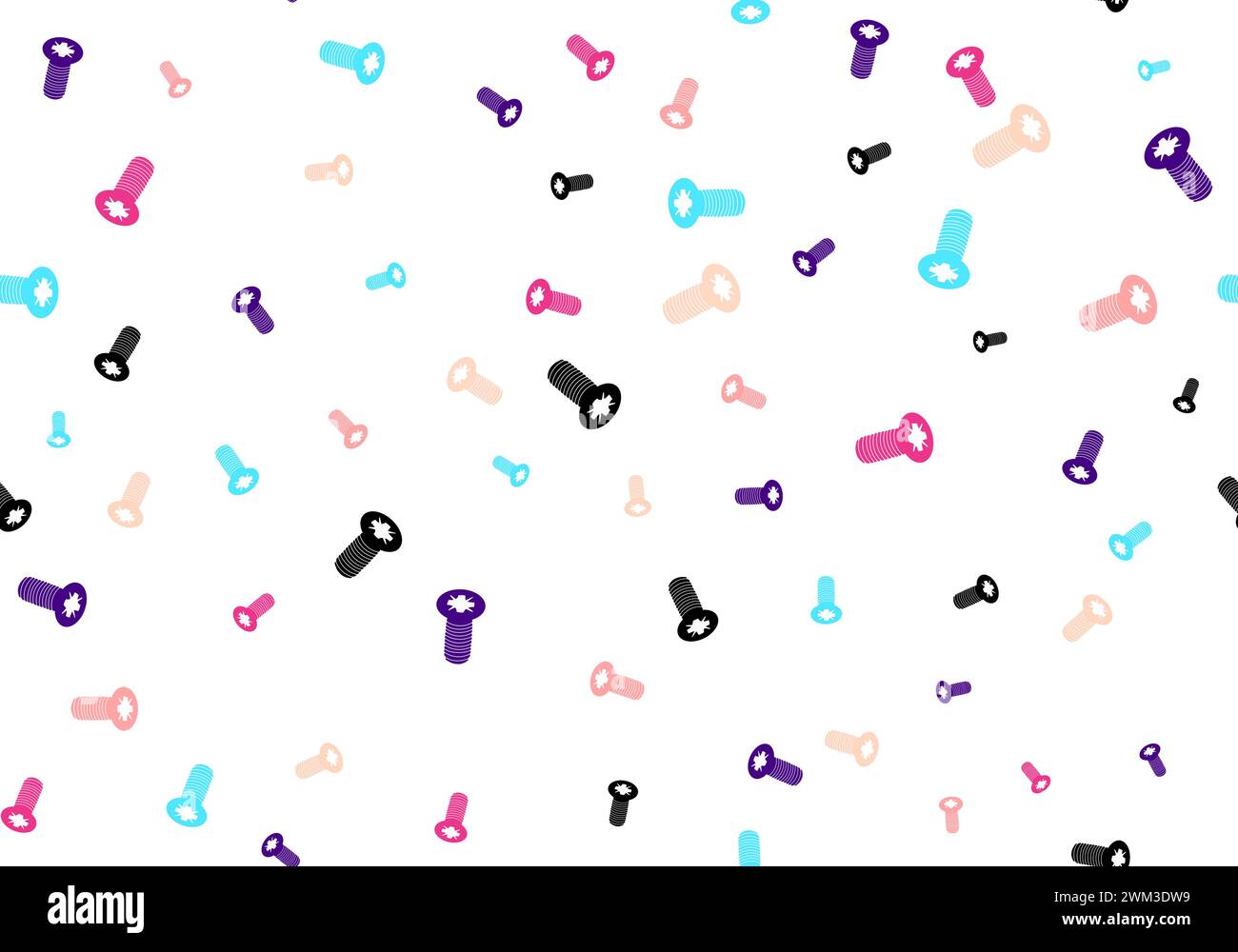 Equipment cartoon seamless bolt pattern for wallpaper and fabrics and ...