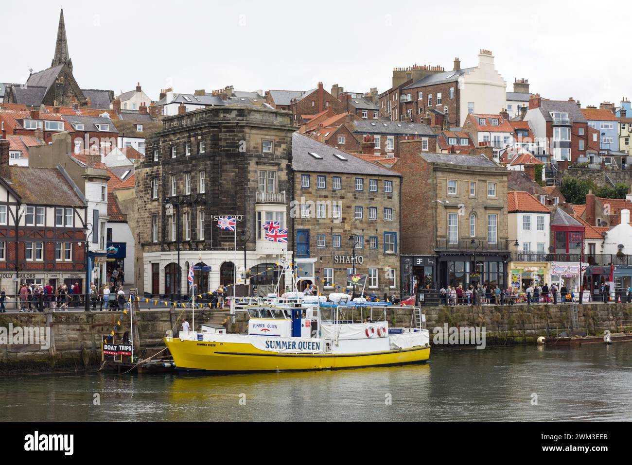 Whitby summer queen boat hi-res stock photography and images - Alamy