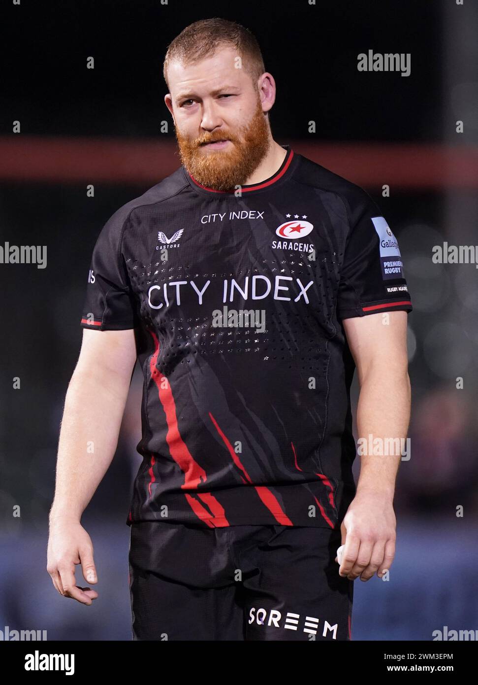 Saracens’ Tom West during the friendly match at the StoneX Stadium ...