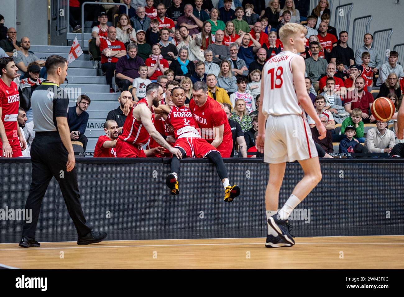 Denmark was host to a national game. Between Denmark and Gorgia, in ...