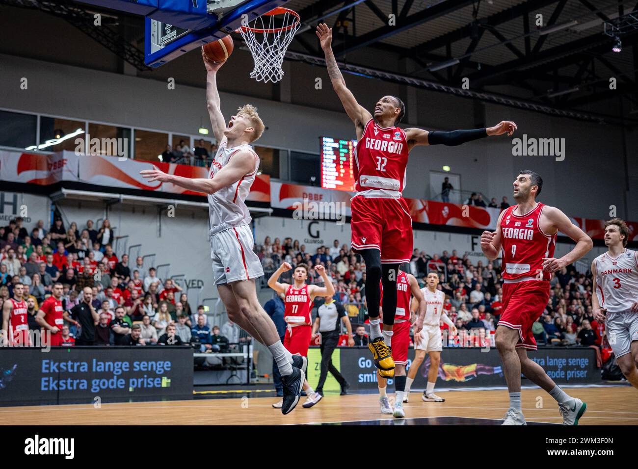 Denmark was host to a national game. Between Denmark and Gorgia, in ...