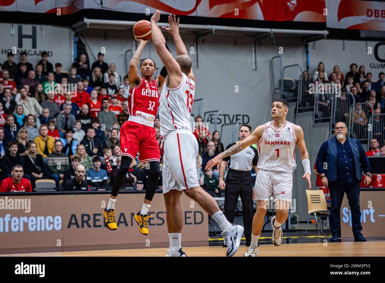 Denmark was host to a national game. Between Denmark and Gorgia, in ...