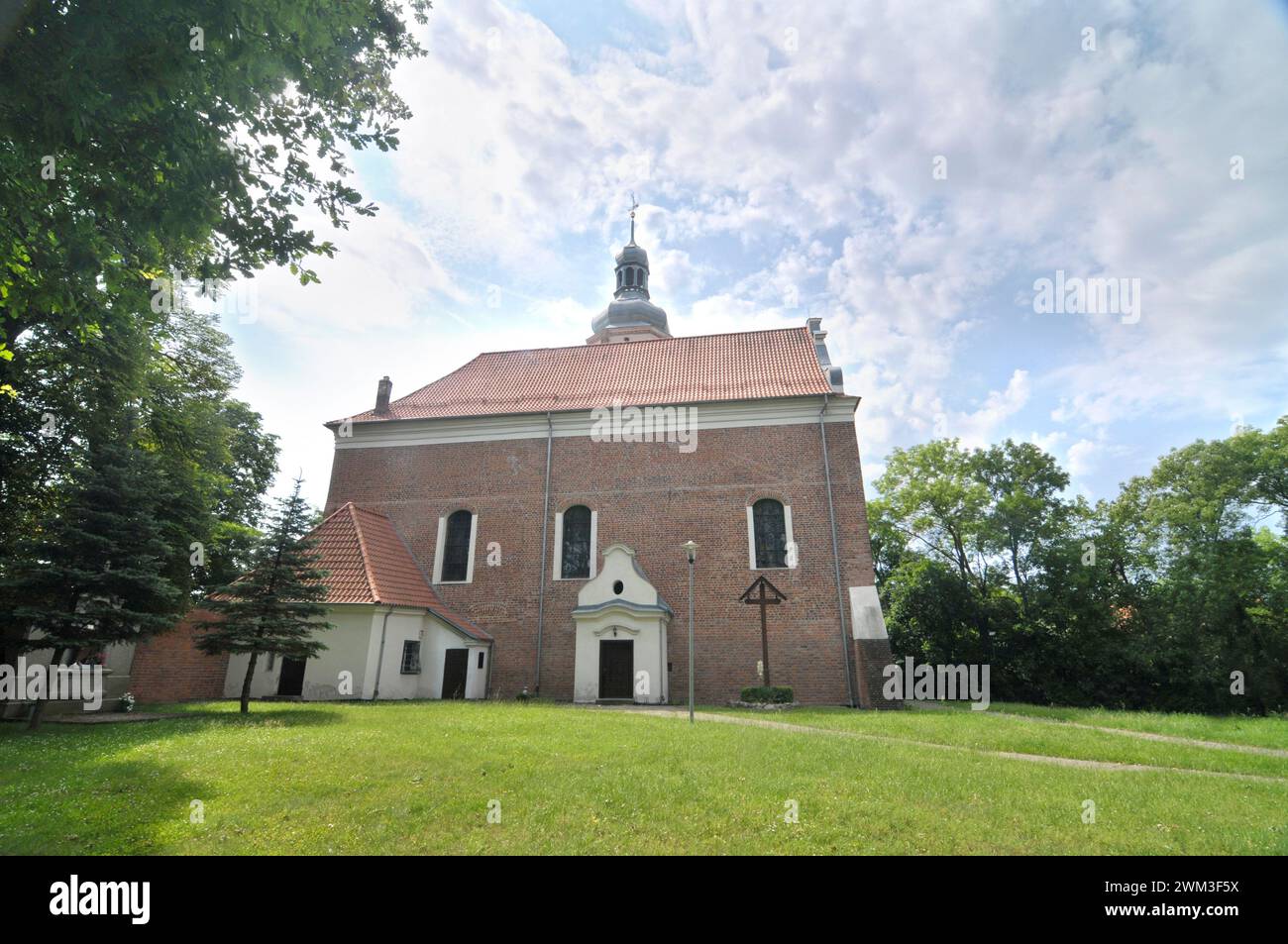 Church of Saint Martin and Saint Anna in Krajenka, Poland Stock Photo ...