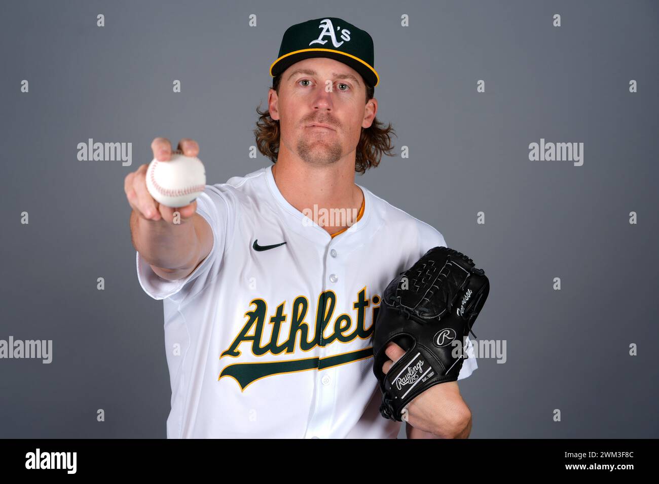 This is a 2024 photo of Tyler Ferguson of the Oakland Athletics ...