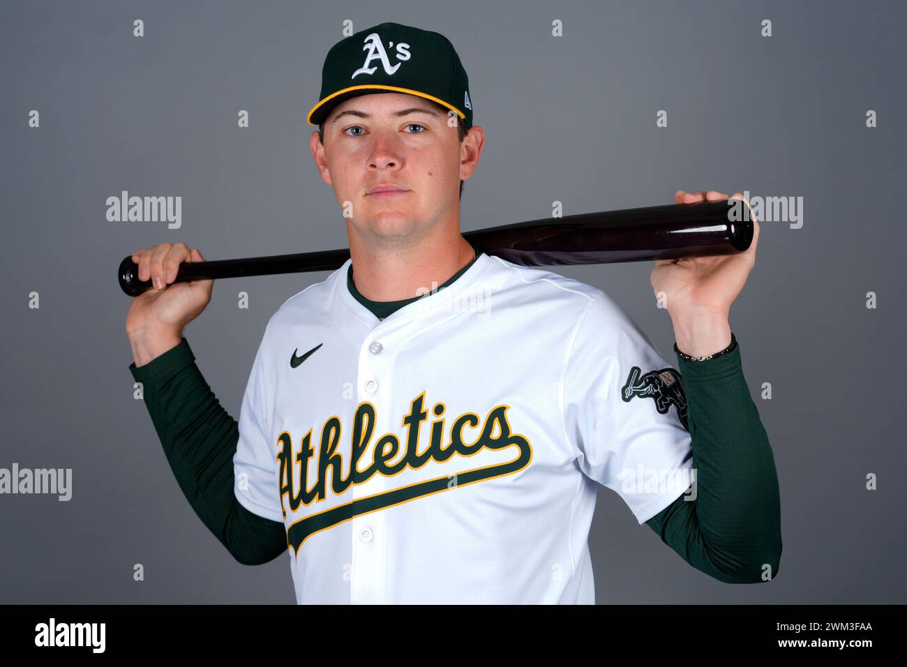This is a 2024 photo of Daniel Susac of the Oakland Athletics baseball ...
