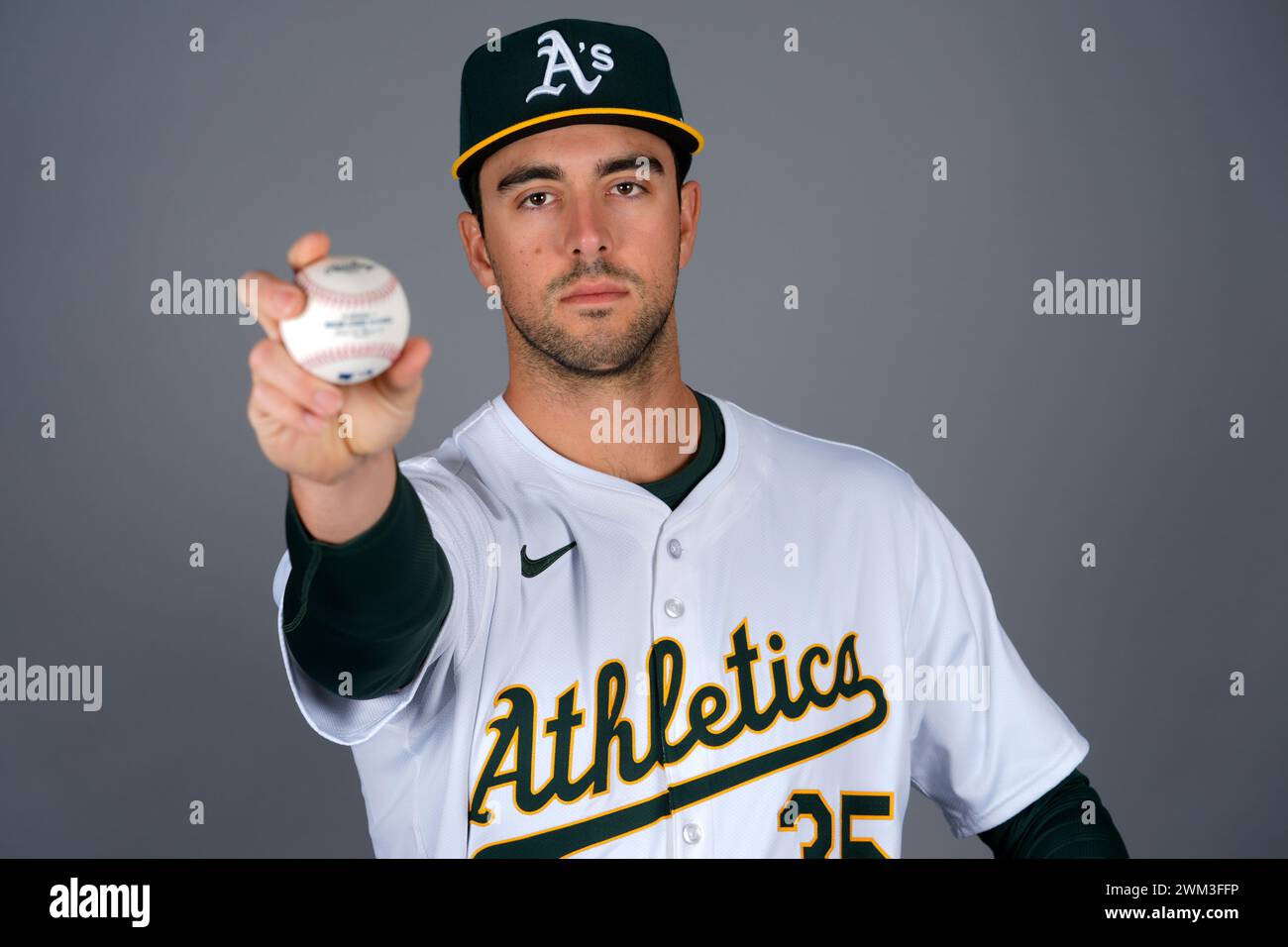 This is a 2024 photo of Joe Boyle of the Oakland Athletics baseball ...