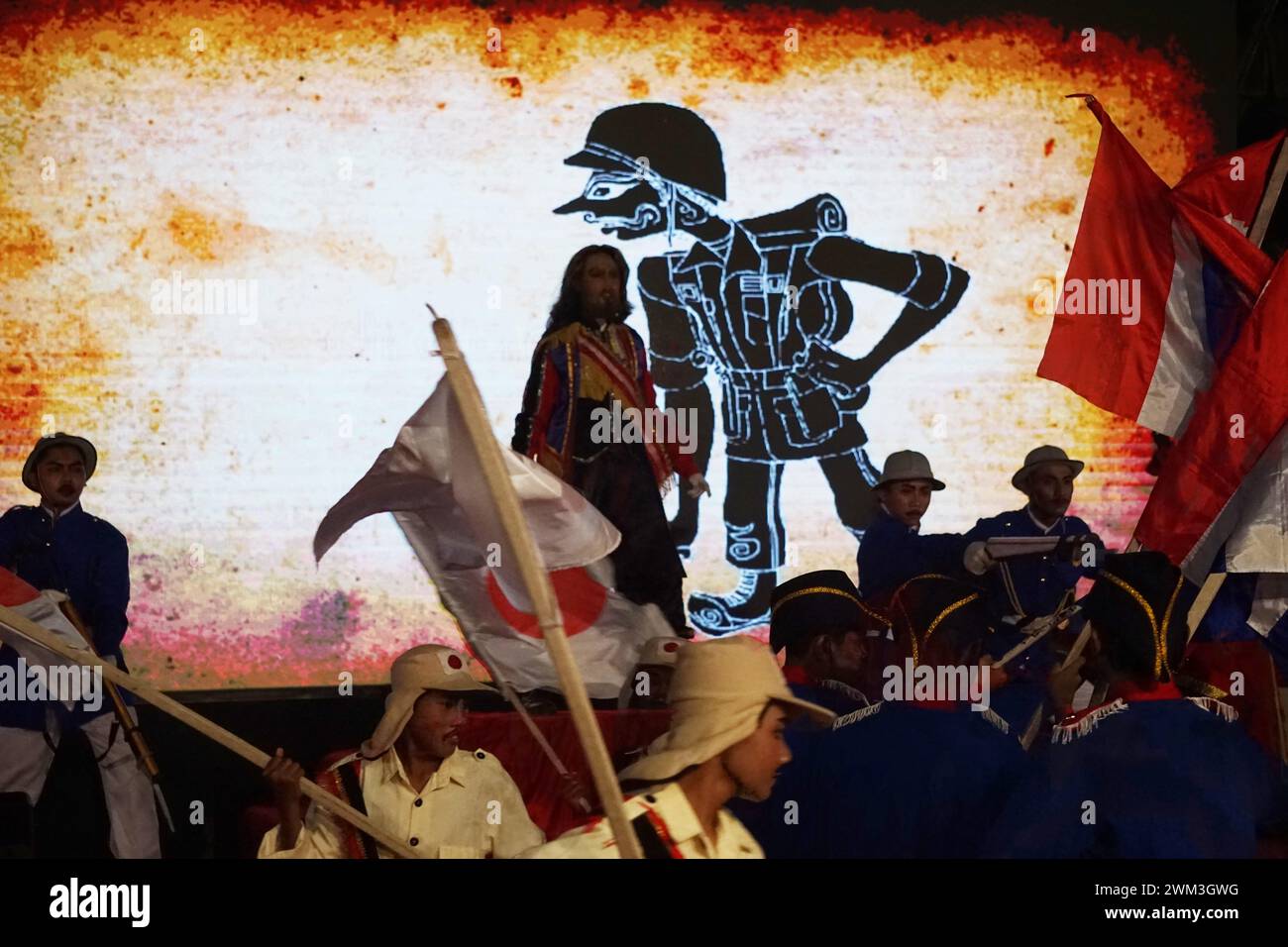 The theatrical performance to commemorates the struggle of PETA troops ...