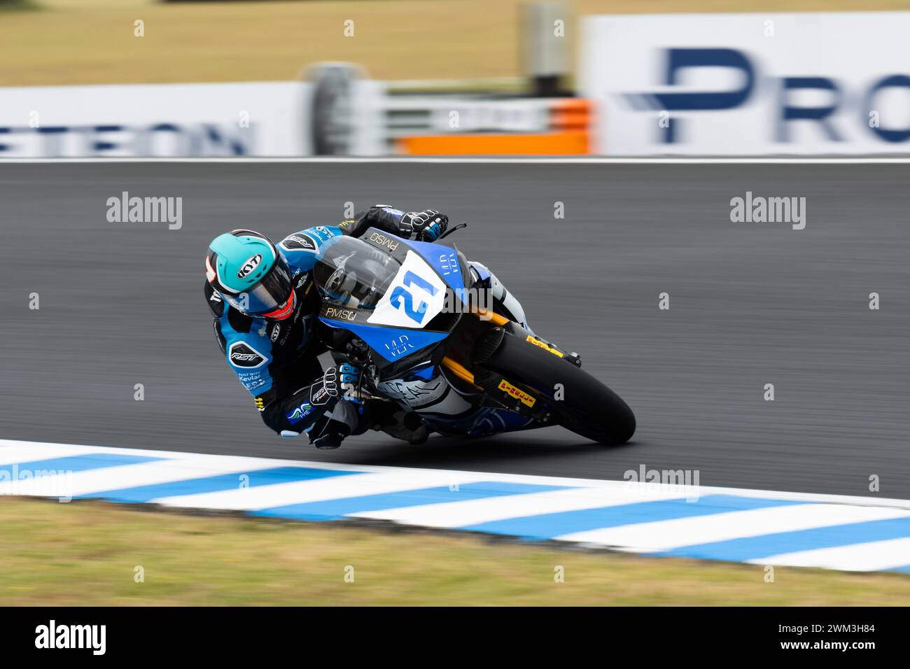 Phillip Island, Australia, 23 February, 2024. Tom Toparis of AUS on the ...