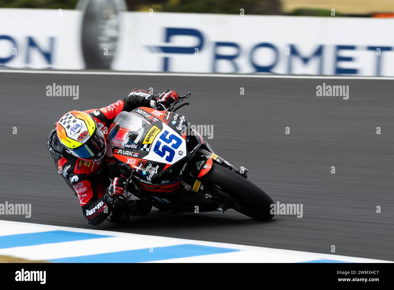 Phillip Island, Australia, 23 February, 2024. Yari Montella of ITA on ...