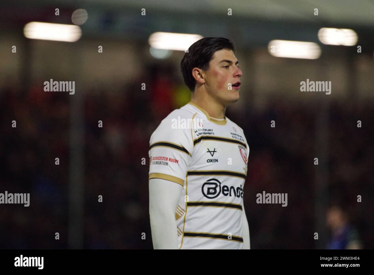 Edinburgh, 13 January 2024. Louis Rees-Zammit playing for Gloucester ...