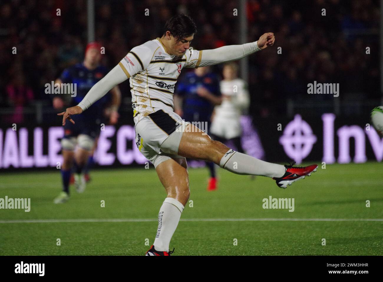 Edinburgh, 13 January 2024. Louis Rees-Zammit playing for Gloucester ...
