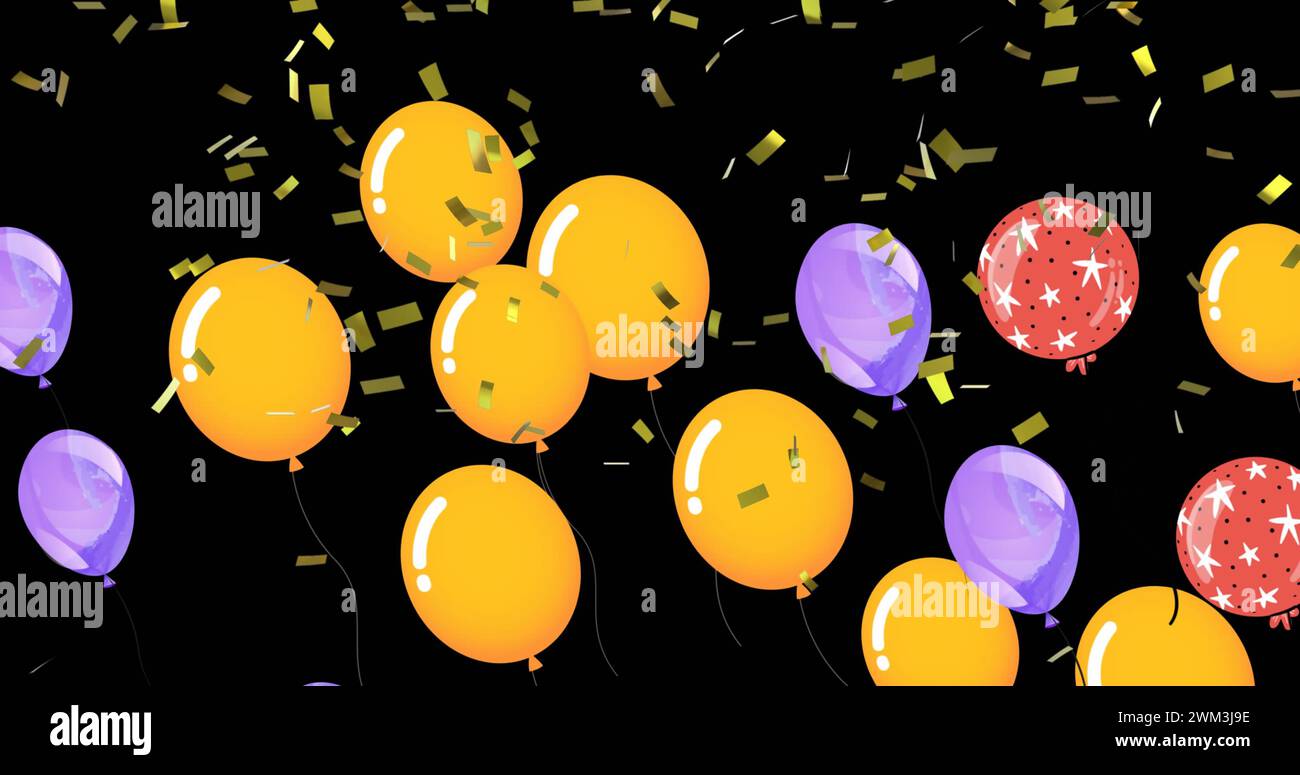 Falling balloons hi-res stock photography and images - Alamy