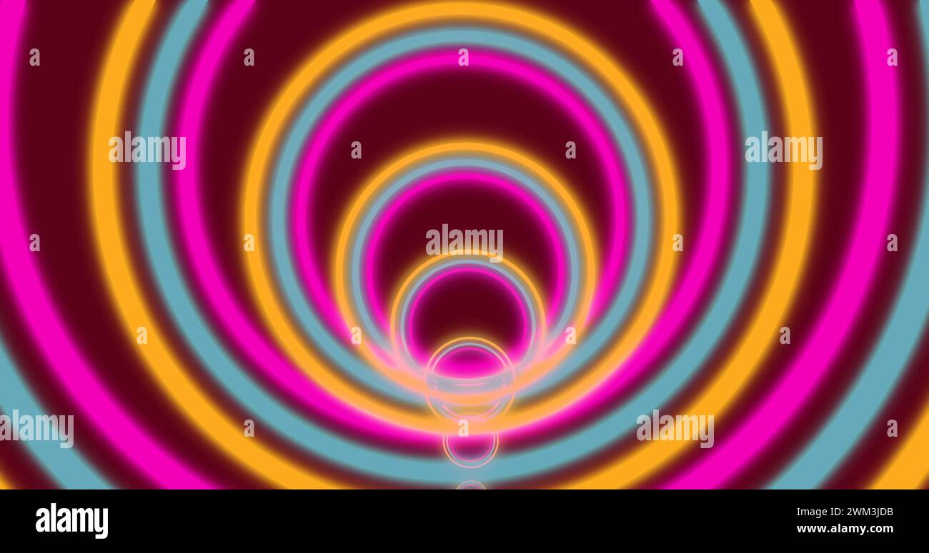 Animation neon shapes moving digital hi-res stock photography and ...