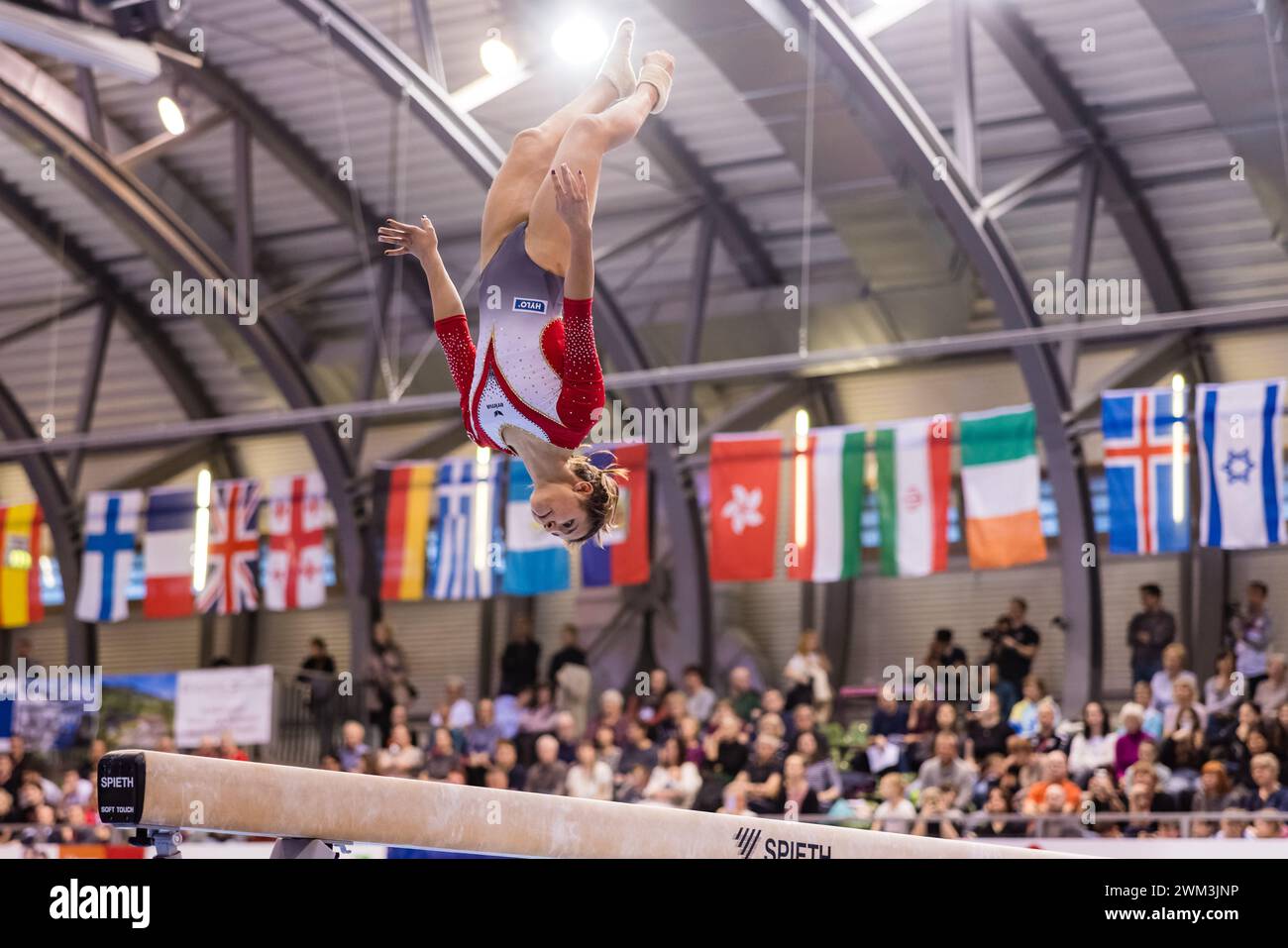 Cottbus, Germany. 23rd Feb, 2024. Gymnastics: World Cup, women: Balance ...