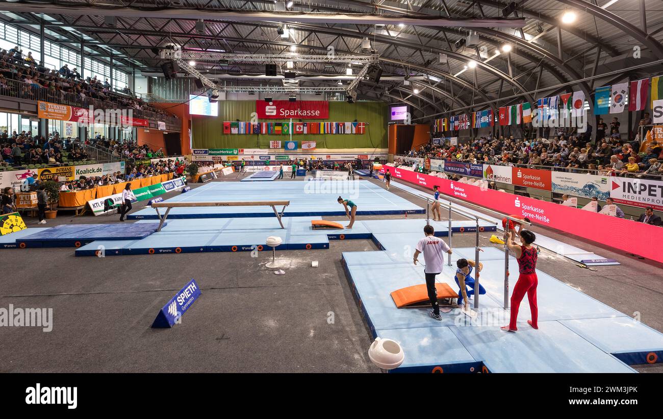 Cottbus, Germany. 23rd Feb, 2024. Gymnastics: World Cup, qualification ...