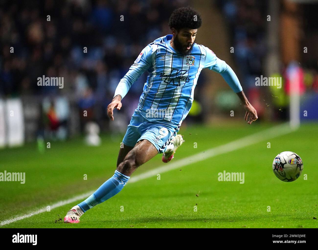 Coventry City's Ellis Simms in action during the Sky Bet Championship ...