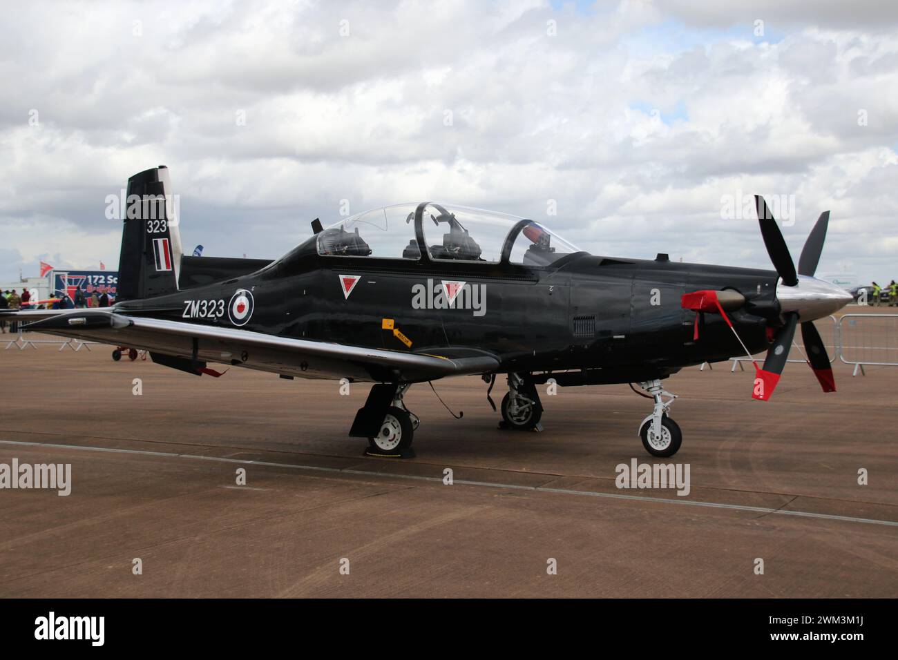 ZM323, a Beechcraft Texan T1 operated by the Royal Air Force (RAF), on ...