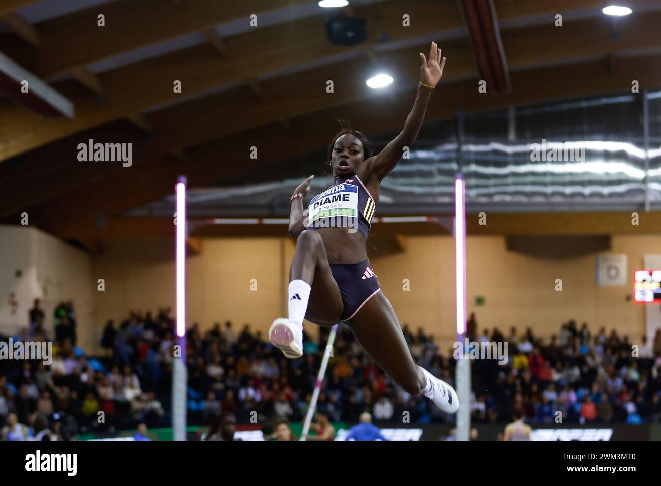 FATIMA DIAME DIAME (ESP) competes the Long Jump Women Final during the ...