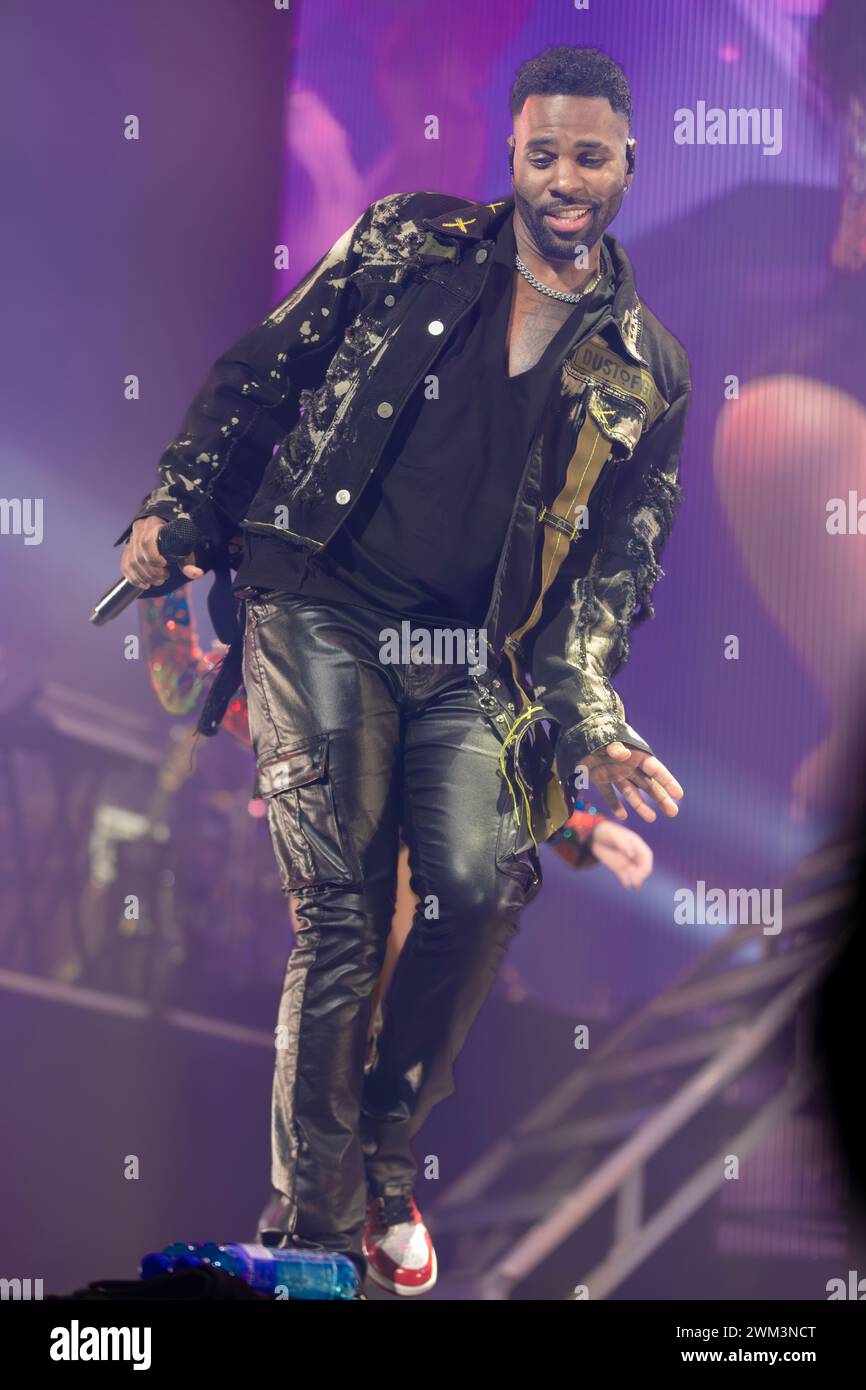 Oslo, Norway 23 February 2024 Jason Derulo music artist, dancer takes ...