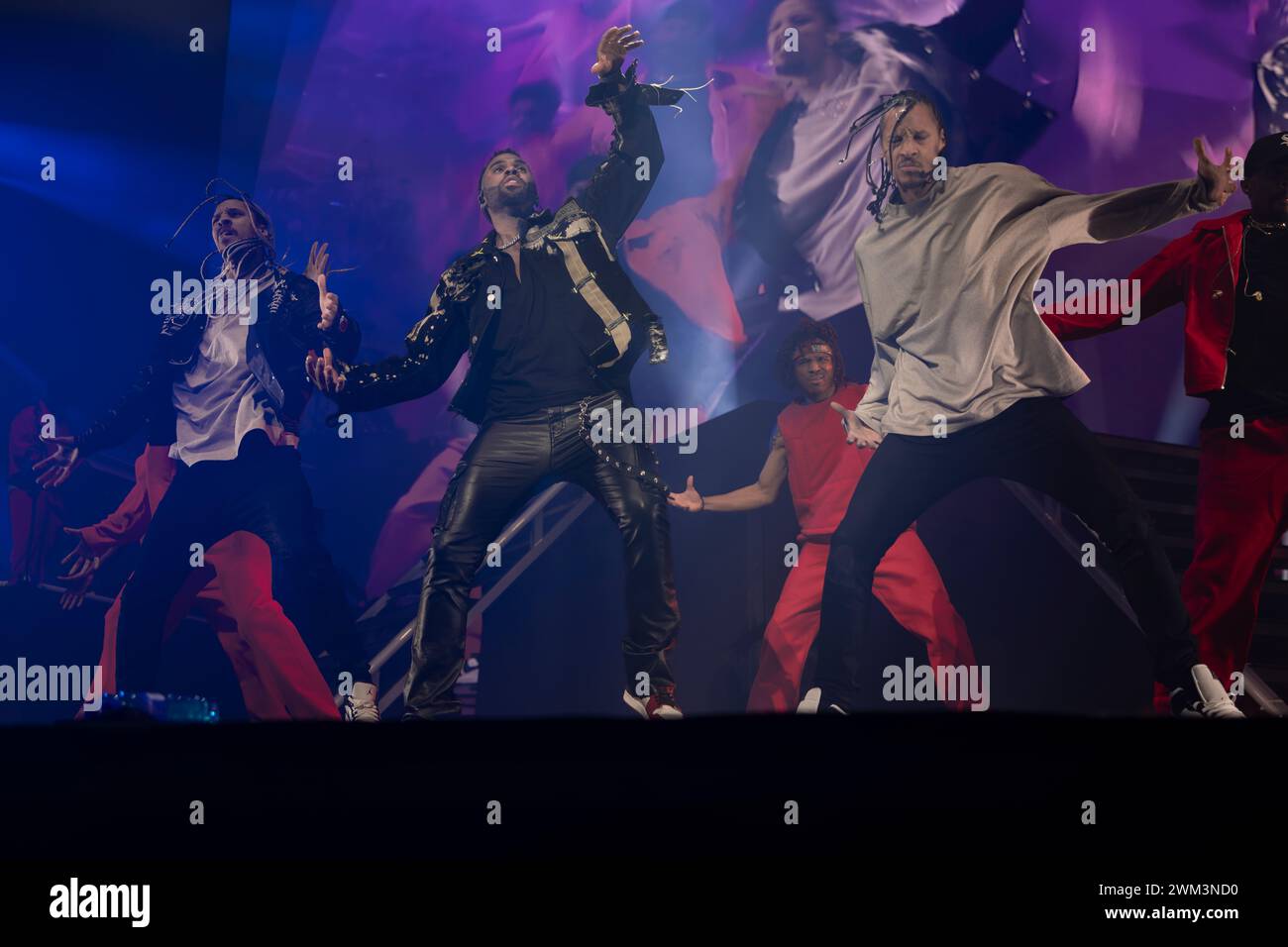 Oslo, Norway 23 February 2024 Jason Derulo music artist, dancer takes ...