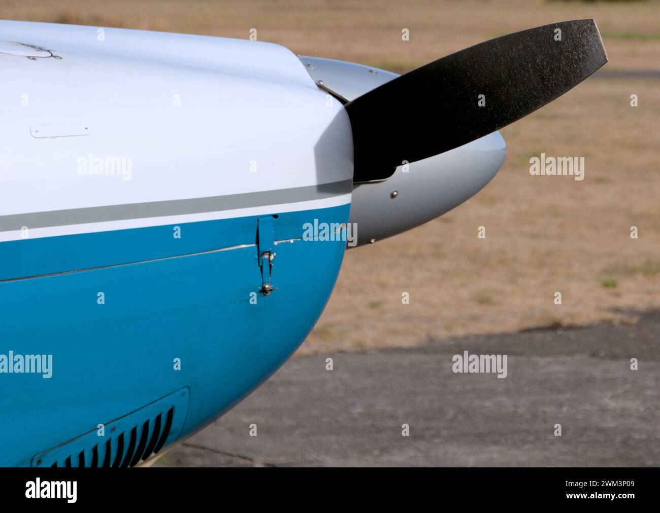 Light aircraft fuselage and propeller Stock Photo - Alamy