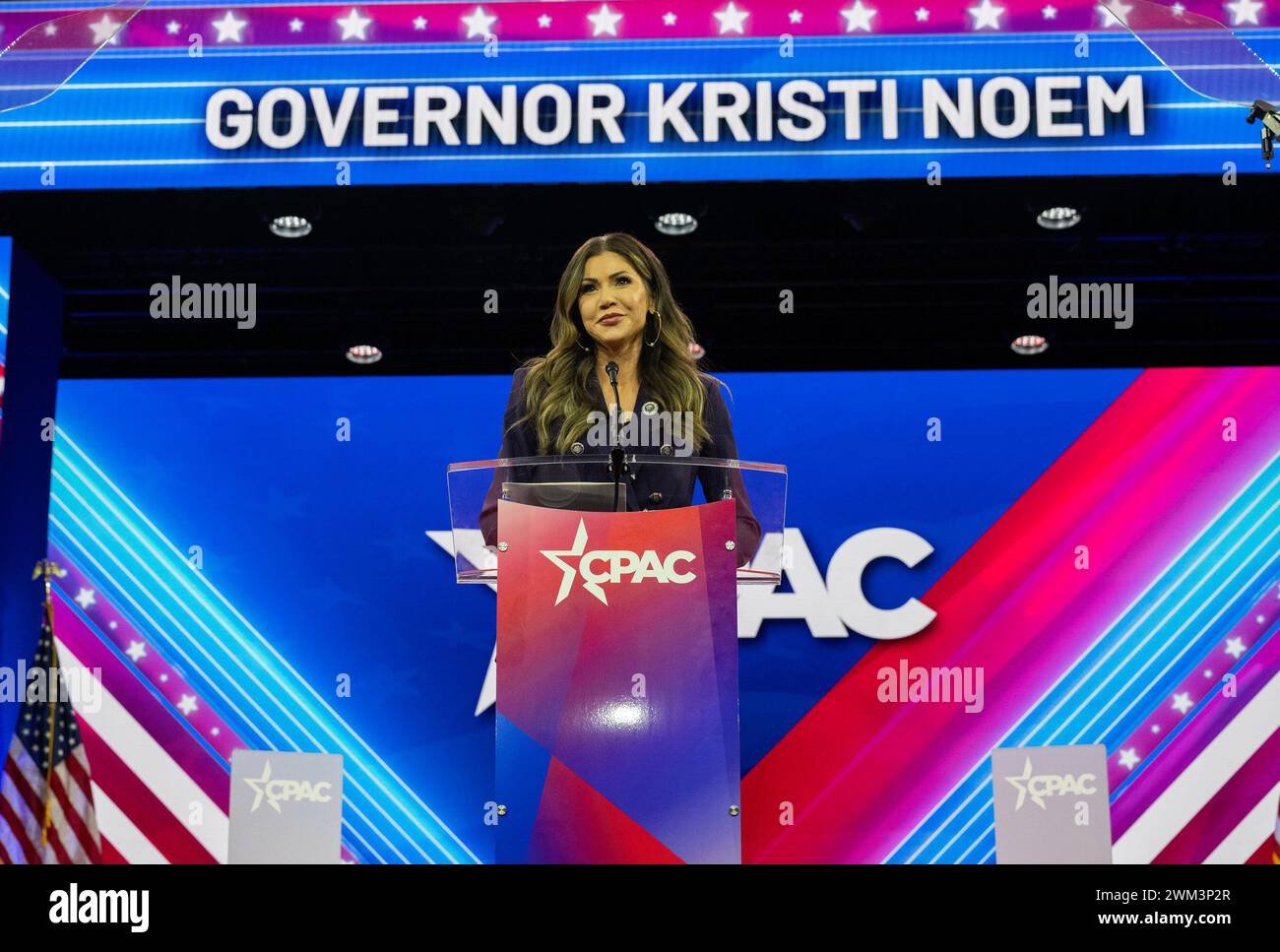 National Harbor, Maryland, USA. 23rd Feb, 2024. Governor Kristi Noem ...